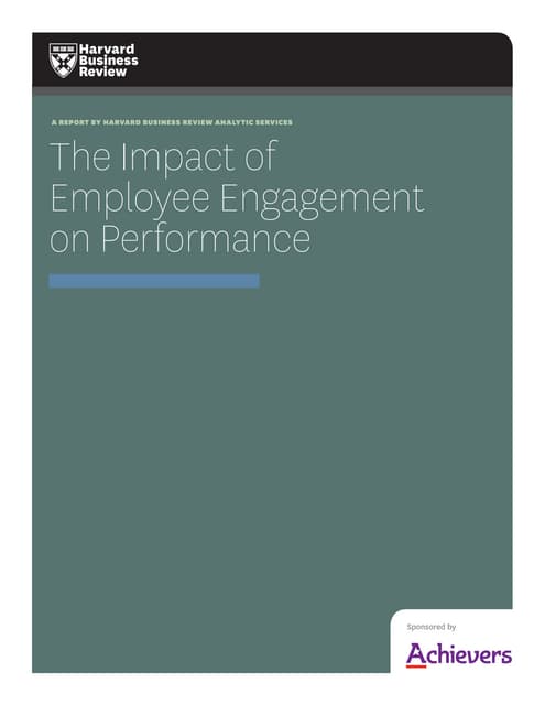 Culture, Engagement & Performance | PPTX