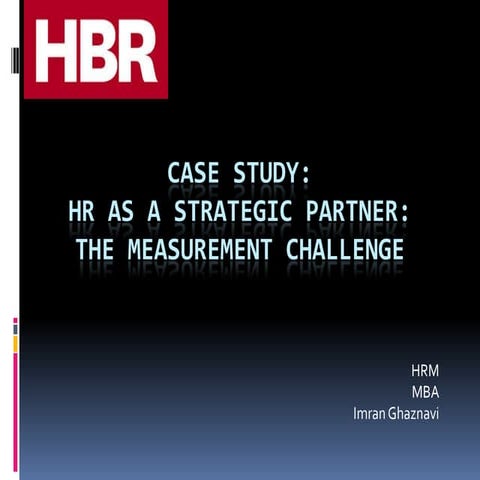 Hbr’s case study | PPTX