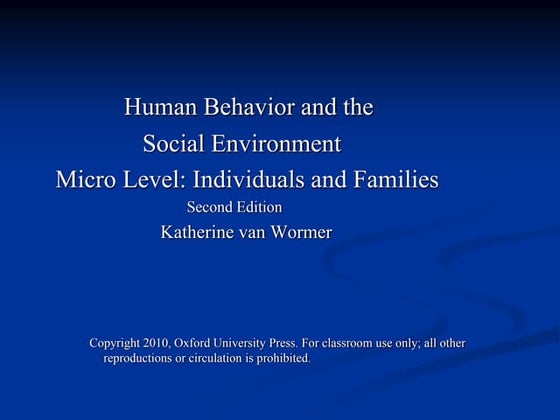 Overview of Theories of Human Behavior & the Social Environment by: K. Setterlund, Azusa Pacific ...