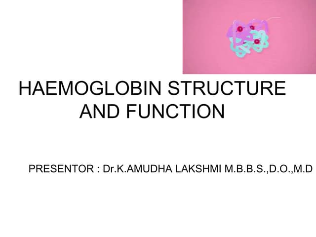 Haemoglobin | PPT