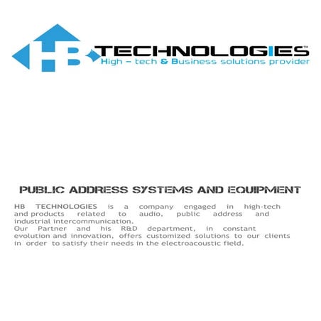 HB Sound System | PDF
