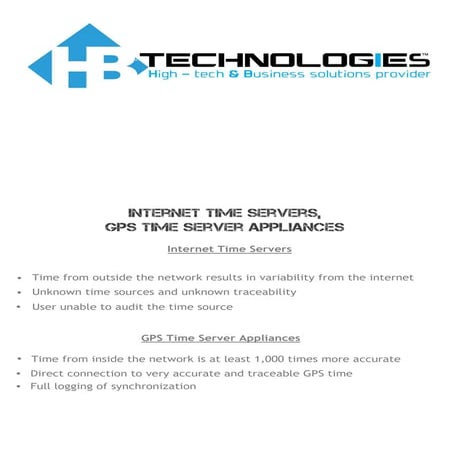 Time Synchronization Solution Ntp Pdf