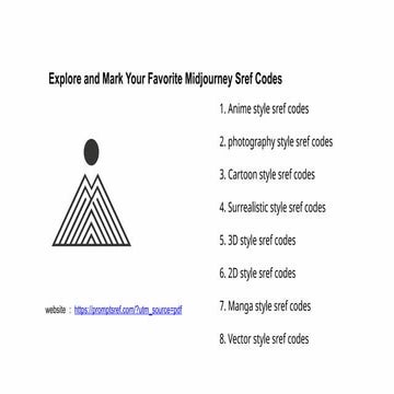 Comprehensive Guide to Midjourney Sref Codes for Various Art Styles | PPTX