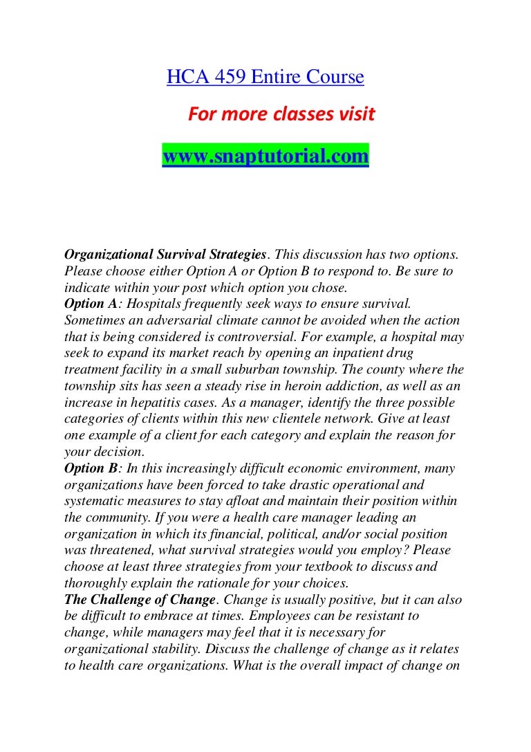 Hca 459 Enhance teaching / snaptutorial.com