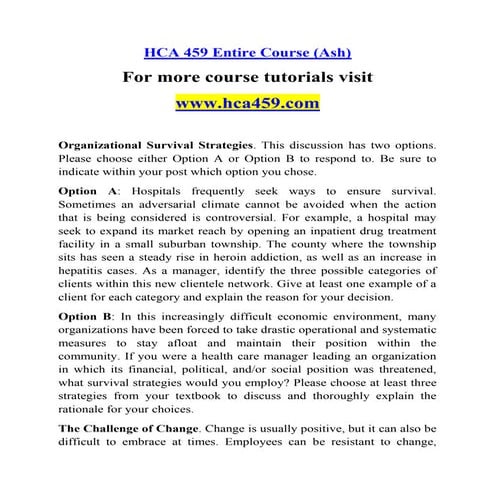 HCA 459 Redefined Education--hca459.com