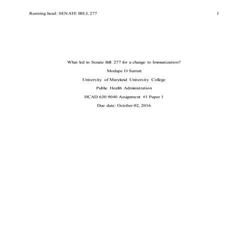 HCAD 630 Assignment Paper 1 | PDF