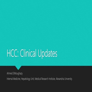 HCC: clinical update AASLD based | PPT