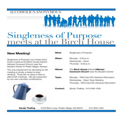 Hillcrest AA Meeting | PAGES | Debated Sensitive Social Issues ...