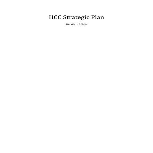 Houston Community College Strategic Plan | PDF