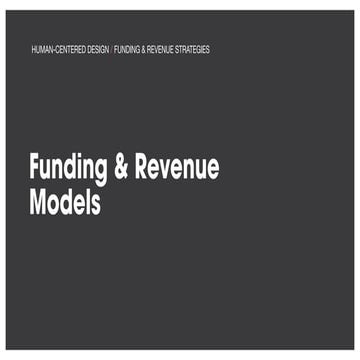 HCD Funding Strategies | PDF