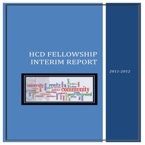 HCD Fellowship Program Interim Report 2011-12 | PDF
