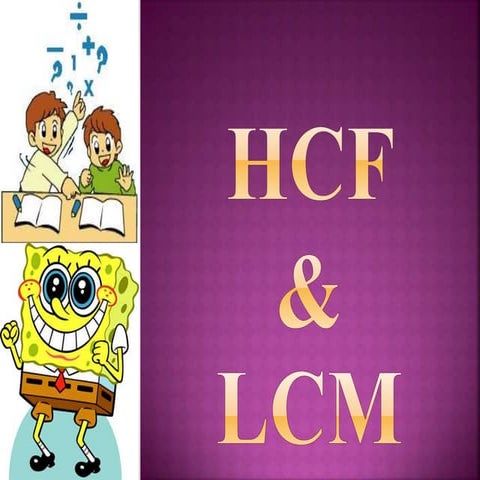 Hcf & lcm | PPTX