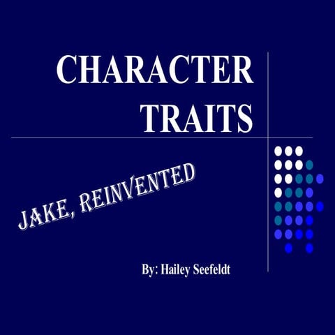 Jake Reinvented (Character List)