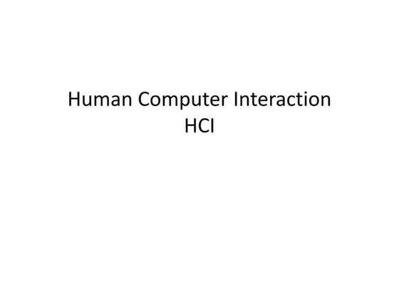 Chapter 3 principles of hci | PPTX | Operating Systems | Computer Software and Applications