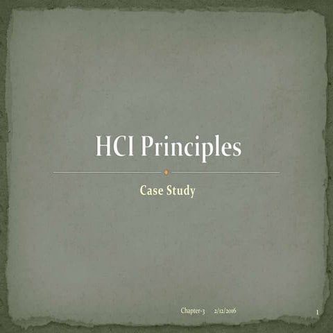 Hci principles | PPTX