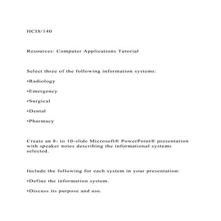HCIS140Resources Computer Applications TutorialS.docx