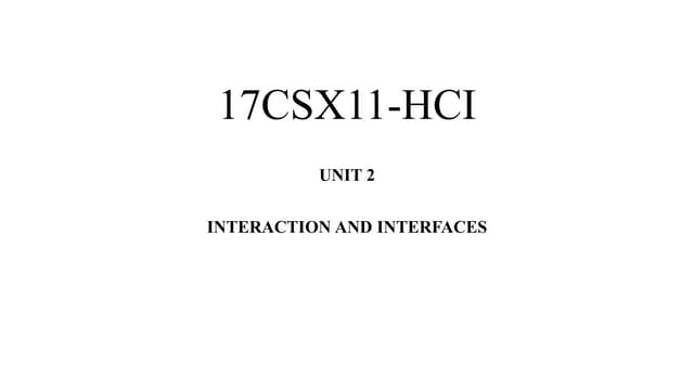 Session 1 Lecture 2 PACT A Framework for Designing Interactive Systems | PPTX