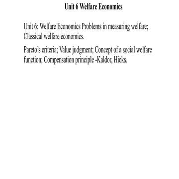 Unit_6_Welfare_Economics.pptx for all undergraduate students. | PPTX