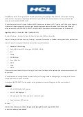 HCL Experience Letter