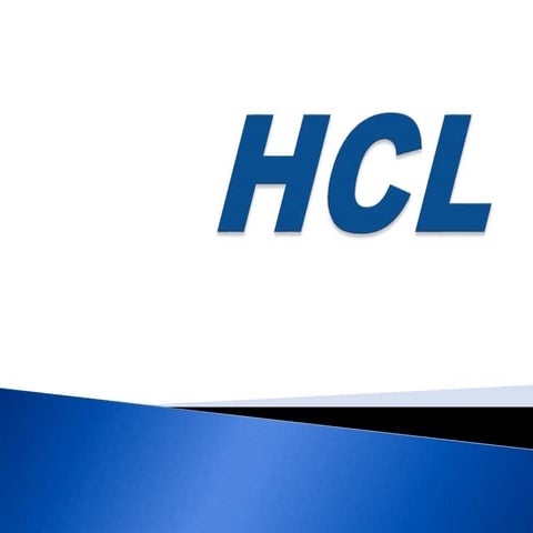 HCL Technology PPT( overview) | PPTX