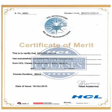 Hcl advance java certificate | PDF