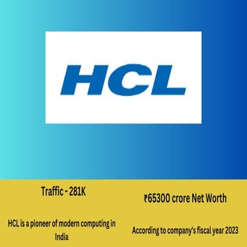 HCL: Journey from Pioneers to Global IT Leaders | PDF