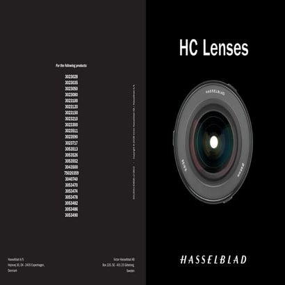 Hasselblad Hc Lens Book V2 | PPT
