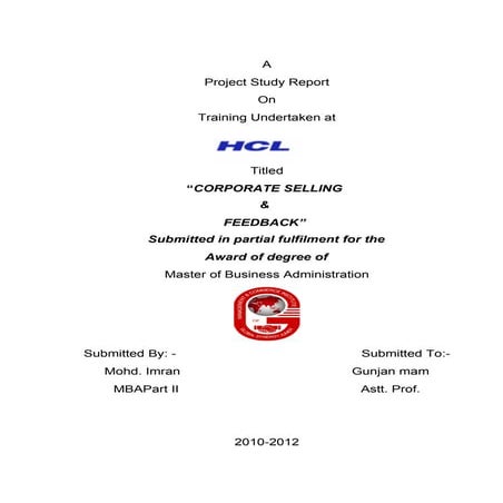 Hcl final imran | DOC