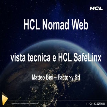 Hcl nomad web vista tecnica e HCL SafeLinx | PPTX | Computer Software and Applications | Computing
