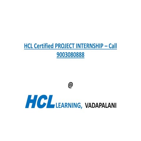 Hcl pt | PPTX
