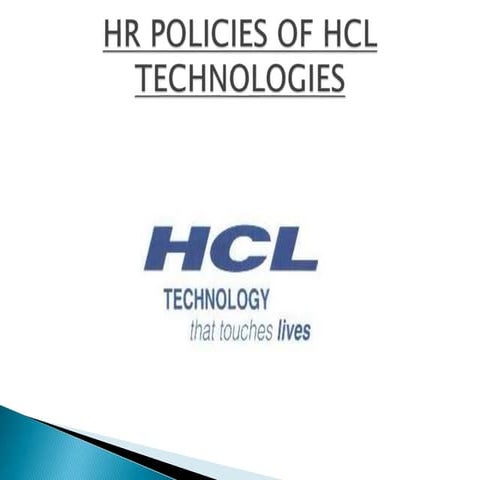 HCL HRM policies | PPTX