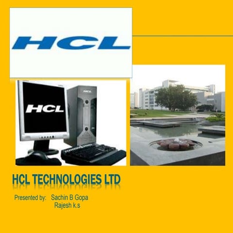 HCL Technology PPT( overview) | PPTX