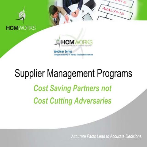 Hcm works -_supplier_management_programs_webinar_april_2010 | PDF