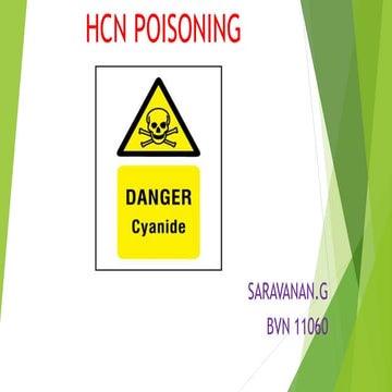Hcn poisoning | PPTX