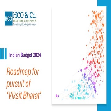 Indian Budget 2024 Unveiled: Strategic Overview by HCO & Co. | PDF