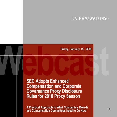 SEC Adopts Enhanced Compensation and Corporate Governance Proxy ...