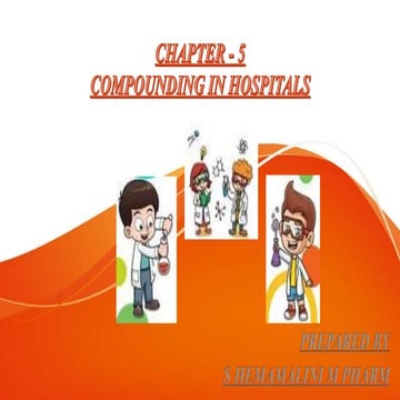 Hospital and Clinical Pharmacy Chapter 5 (2nd DPharm) | PPTX