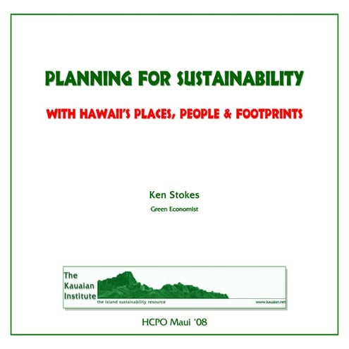 HCPO'08 stokes keynote presentation | PPT