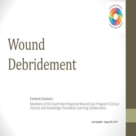 HCPR - Debridement PP Presentation (1).pdf | First Aid | Injuries