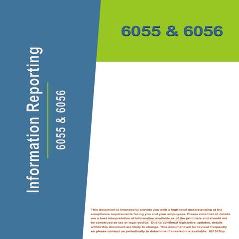 HCR 6055/6056 Reporting | PDF
