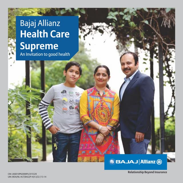 Bajaj Allianz Health Care Supreme Health Insurance Plan | PDF