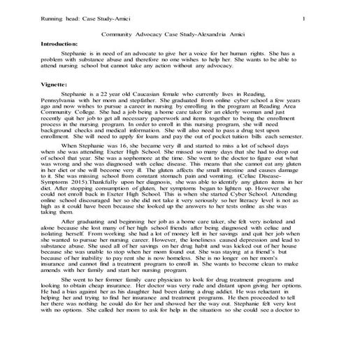 Hcs330 community advocacy case study | PDF