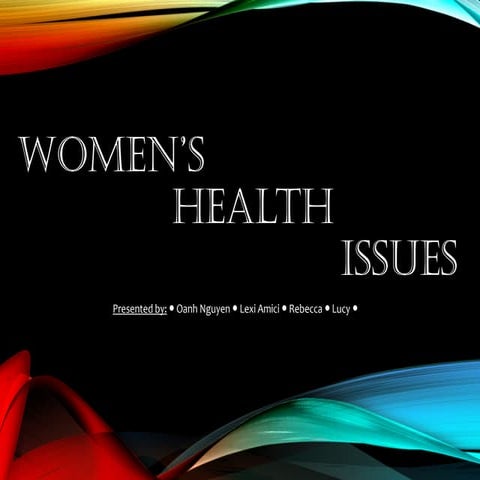 Women 's health and Wellness | PPTX
