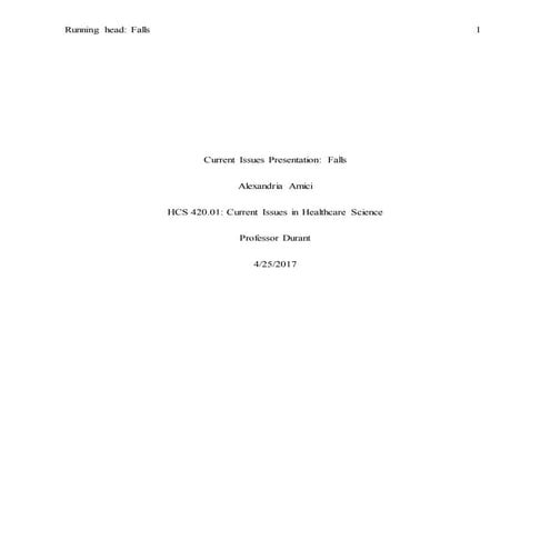 Hcs420 current issues paper | PDF