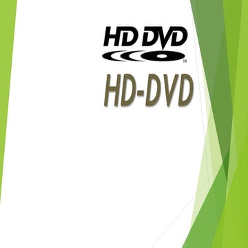 HD-DVD and BLU RAY | PPTX