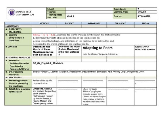 Elements of essay lesson plan | DOCX | Homework and Study | Education