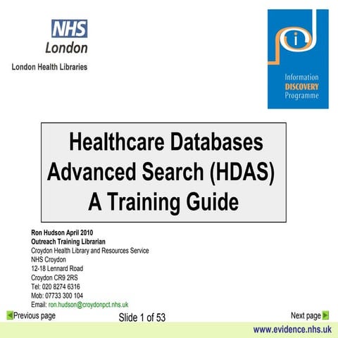 HDAS search guide | PPT
