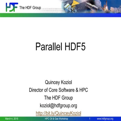 Hdf5 Parallel Ppt