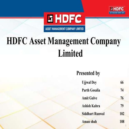Hdfc amc | PPTX