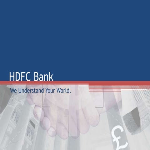 Hdfc bank- Core Products | PPTX